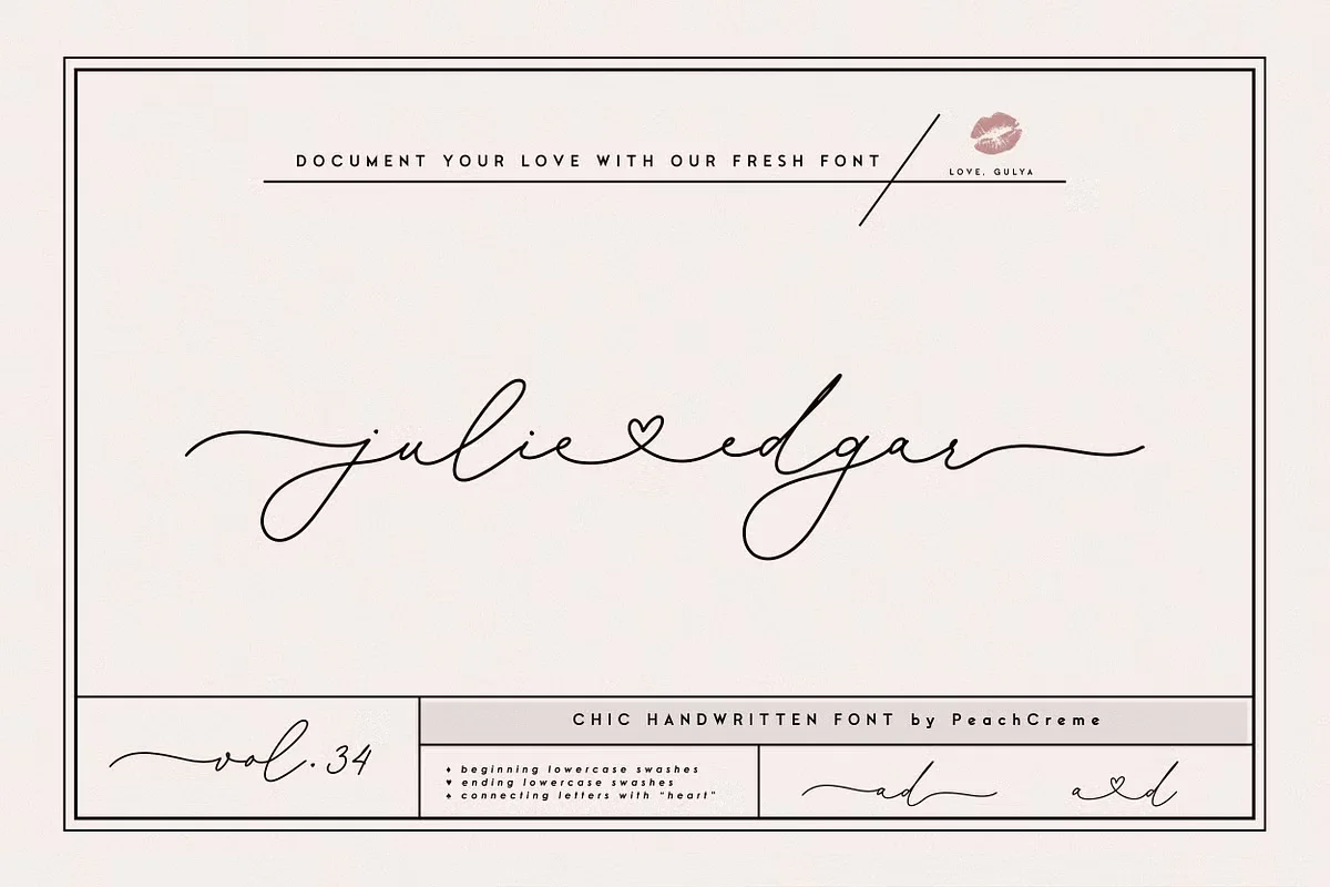 Julie Edgar Font - Download Fonts for Free