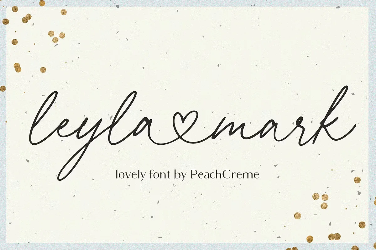 Leyla Mark Font - Download Fonts for Free
