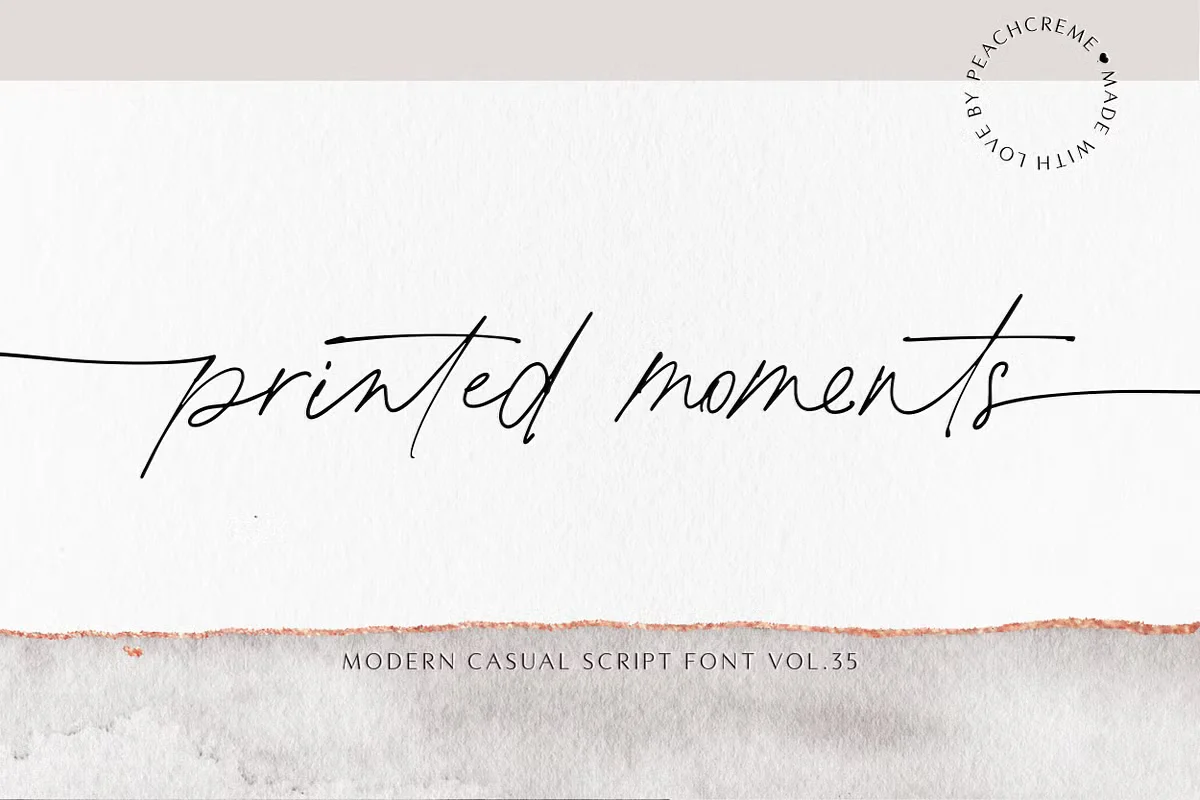 Printed Moments Font - Download Fonts for Free